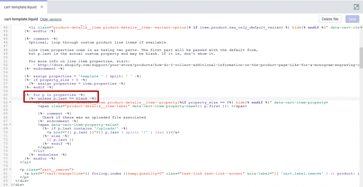 Hide Line Item Properties In Cart | Seal Subscriptions